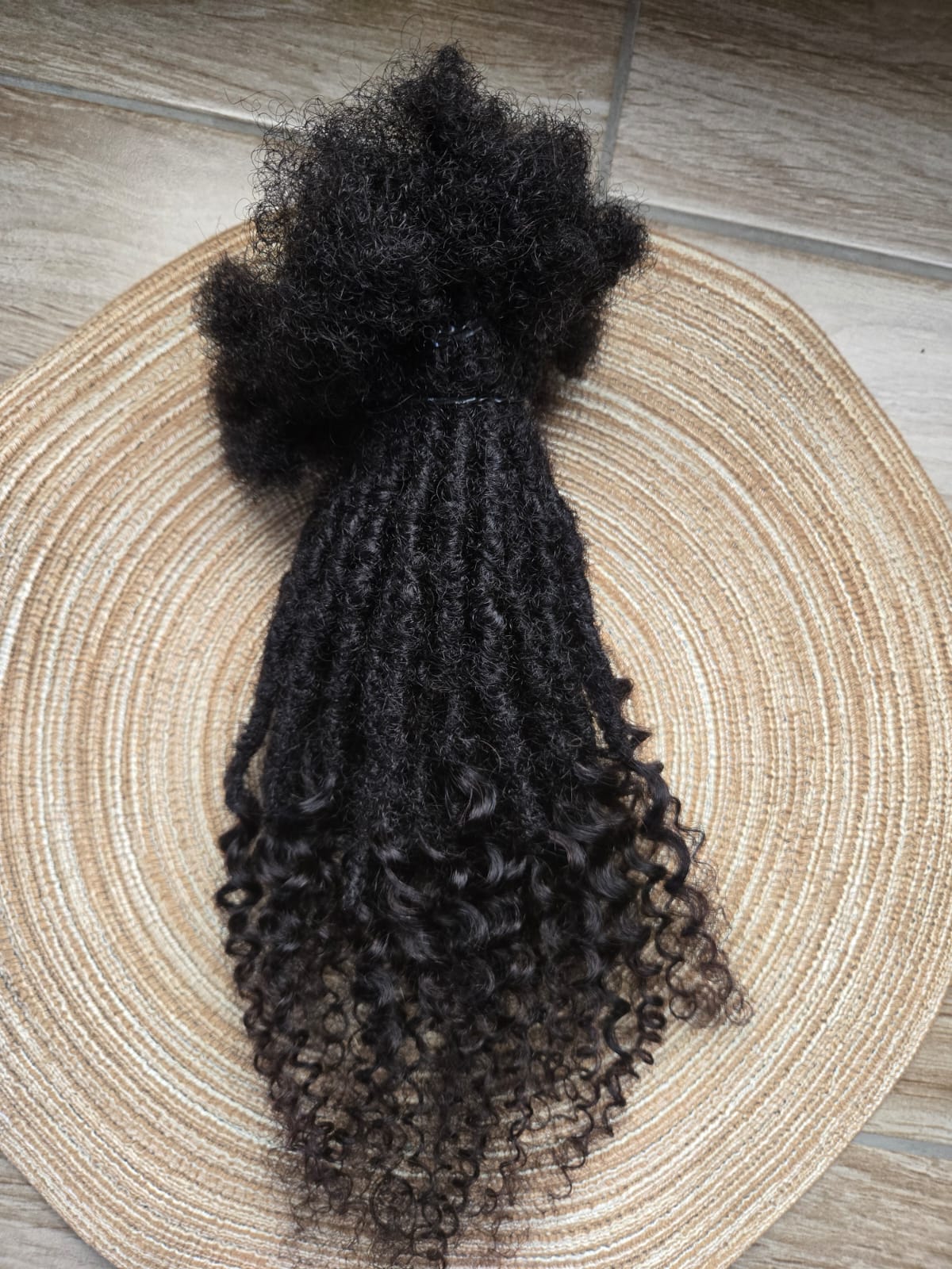 100 Anwi Boho Locs – 1B Color, Boho Texture, 100% Human Hair