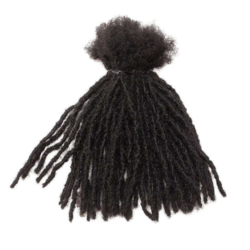 10 Anwi Textured Locs - 1B Color, 100% Human Hair