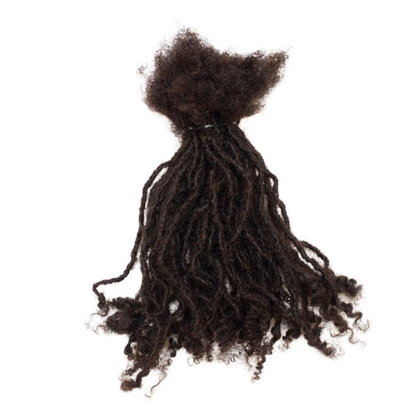100 Anwi Curly Locs – 1B Color, 100% Human Hair