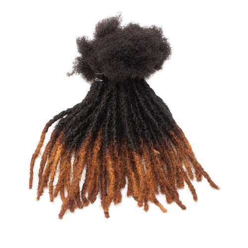100 Anwi Textured Locs - Closed 1B/Honey Color, 100% Human Hair