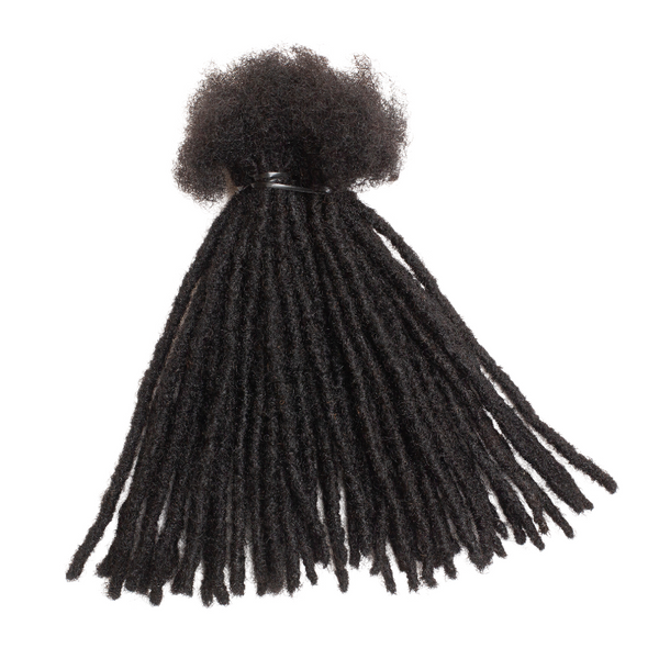 100 Regular Locs In Color 1B - Closed Tips, 100% Human Dreadlocks Hair